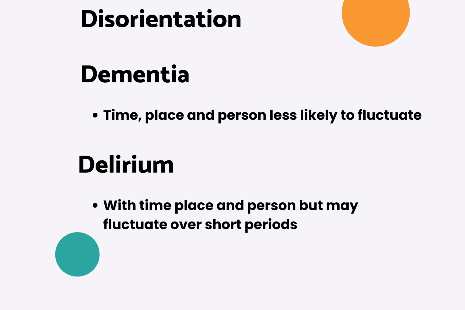 Delirium or sudden confusion - Dementia Carers Count